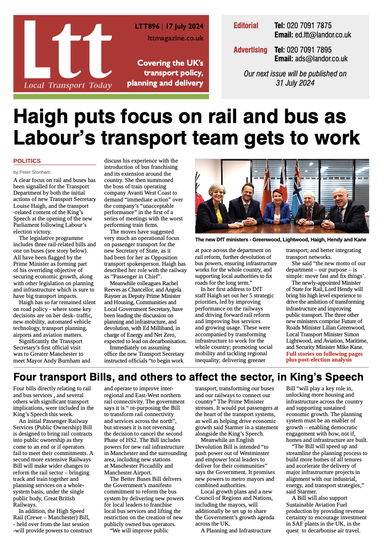 LTT magazine - Local Transport Today