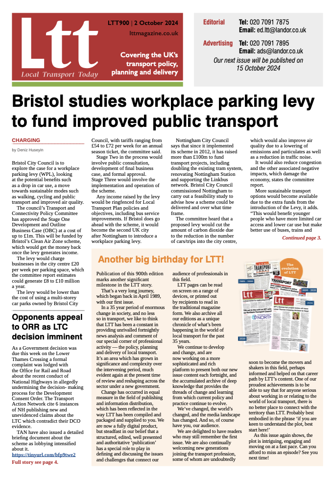 LTT magazine - Local Transport Today
